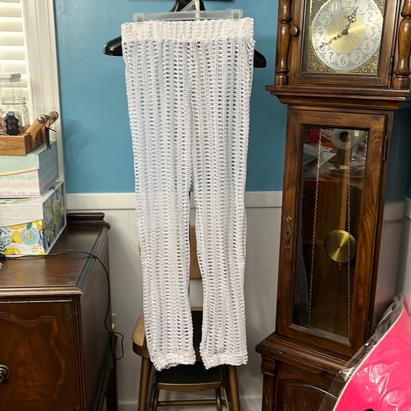 Objex | Swim | Objex White Crochet Lace Beachbathing Suit Cover Up ...